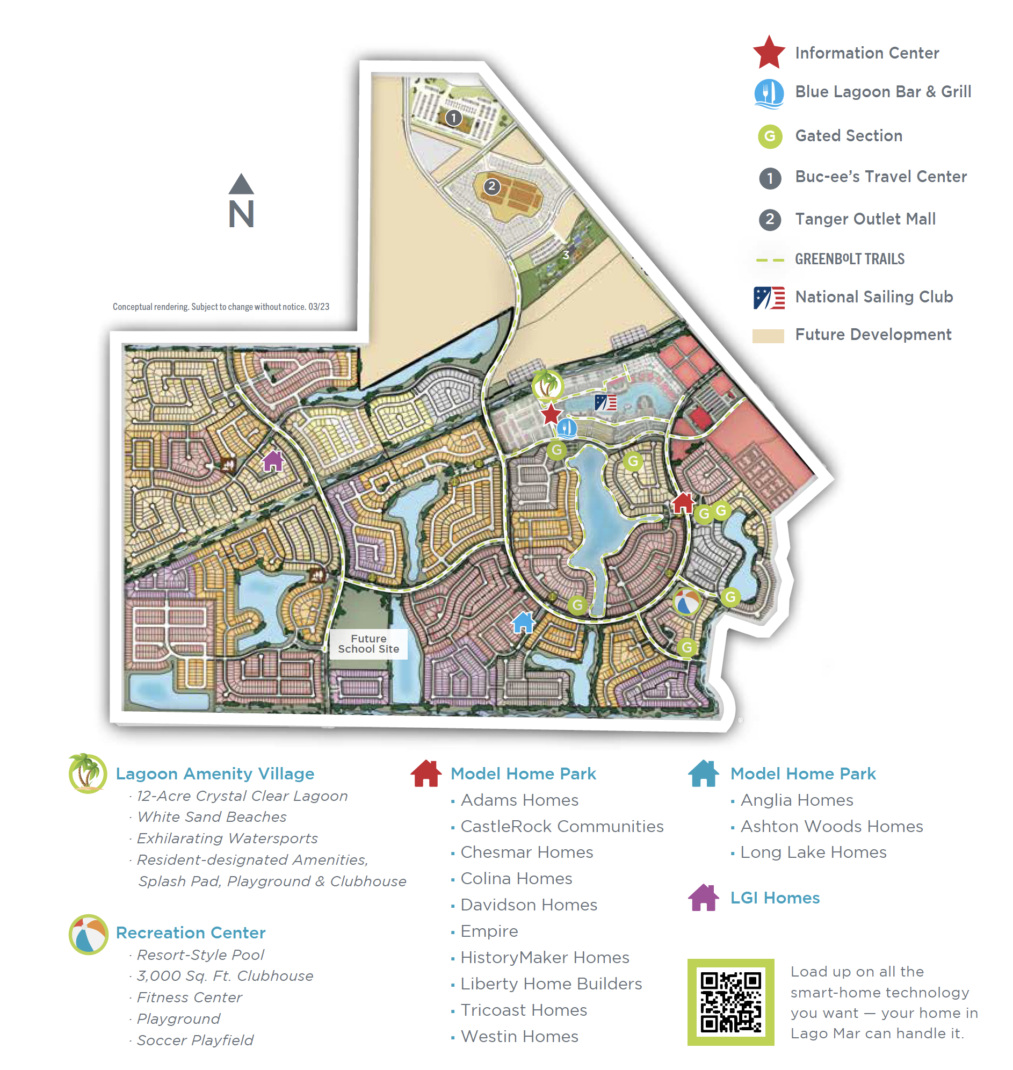 Master Plan for Lago Mar New Home Community in Texas City, TX